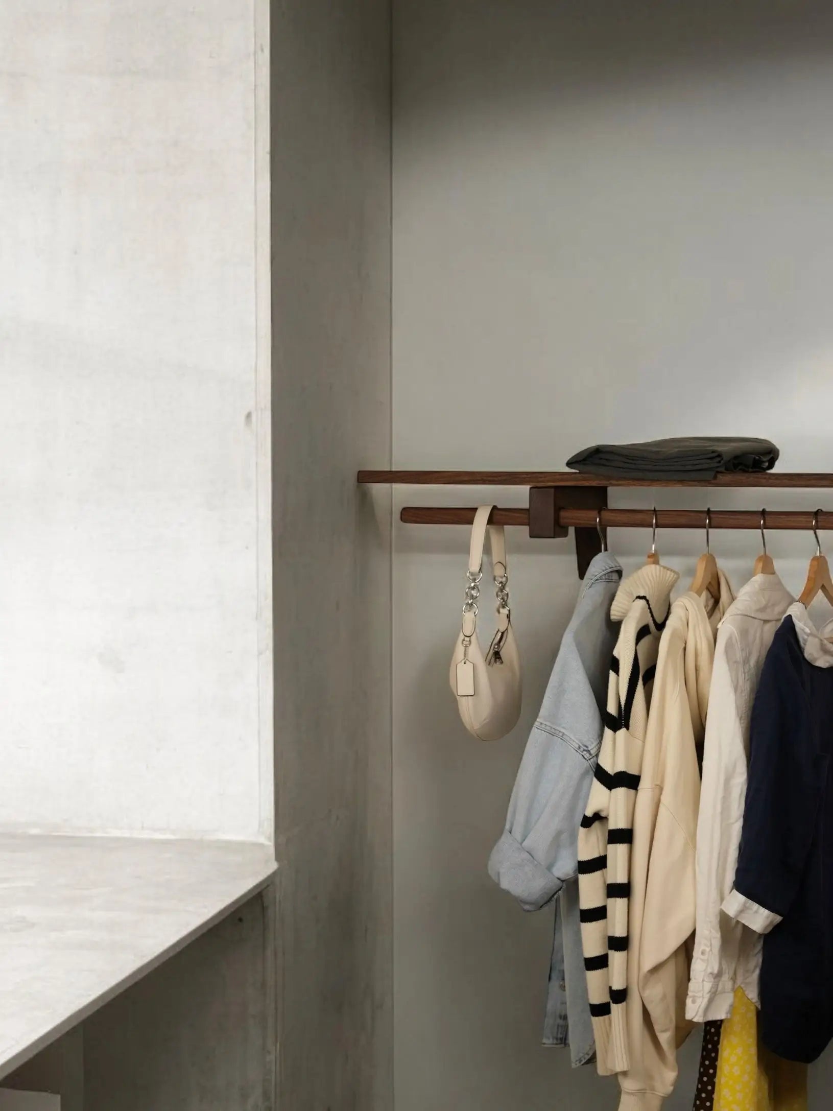 Walnut Closet Shelves – Solid Wood, Easy to Install